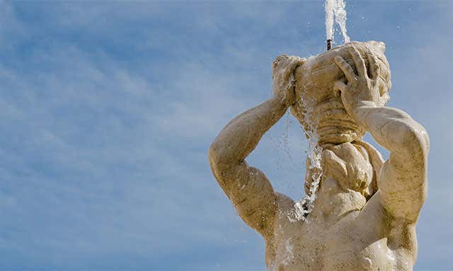 Piazza Barberini - Square with two fountains created by Bernini